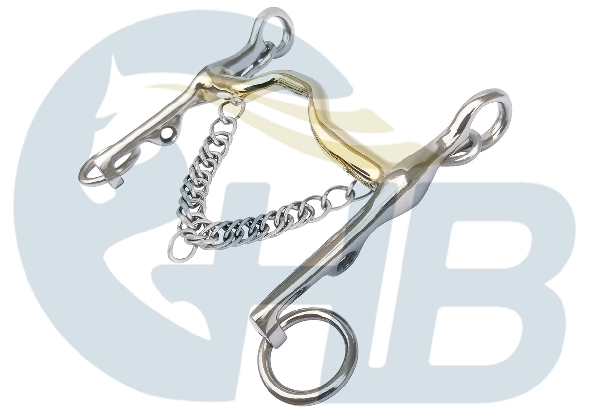 German Silver Weymouth Bit with Ported Mouth – horsebizaustralia