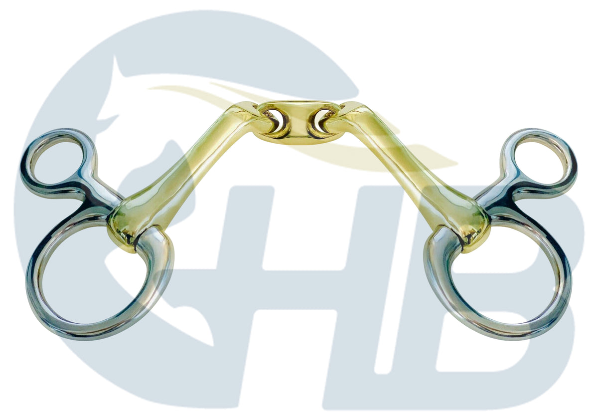 German Silver Verbindend Double Jointed Baucher Bit – horsebizaustralia